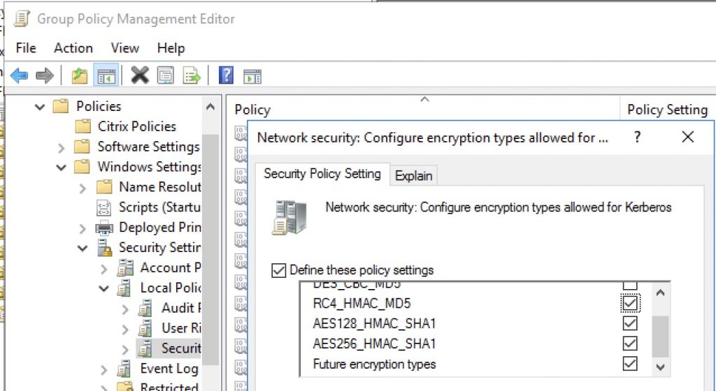 Issue: Citrix FAS Error 102 - Encryption Type Requested Is Not ...