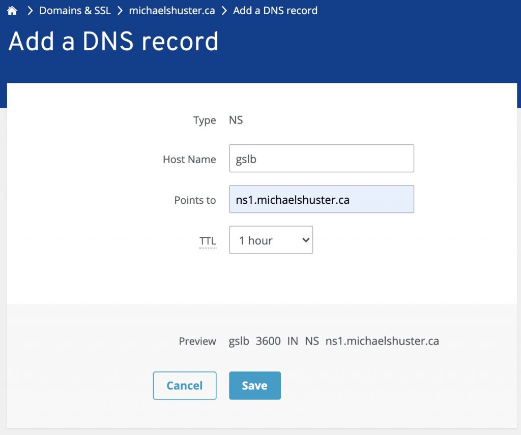 HowTo: Configure 1AND1 (IONOS) DNS for GSLB on Citrix ADC (NetScaler)