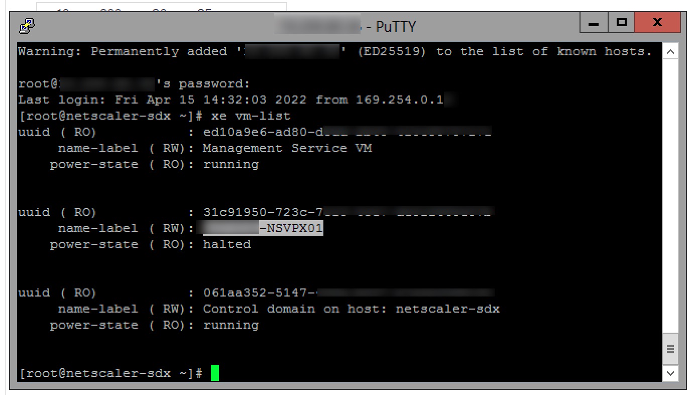 Issue: Citrix ADC VPX Instances Halted After SDX 13.1 Upgrade INTERNAL ...