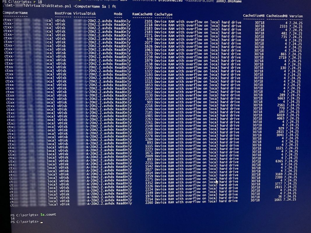 HowTo: Remotely Monitor Citrix PVS RAMCACHE and WRITEACACHE on VDAs
