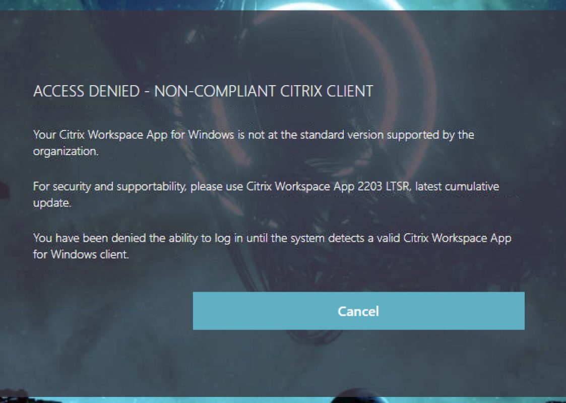 HowTo: Check Citrix Workspace App for Win Version via EPA on NetScaler