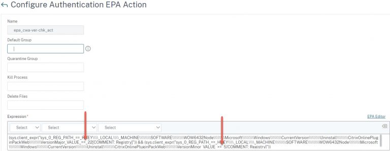 HowTo: Check Citrix Workspace App for Win Version via EPA on NetScaler