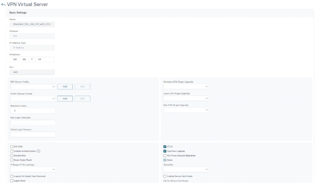 Configuring DTLS 1.2 on NetScaler to Support EDT for Citrix