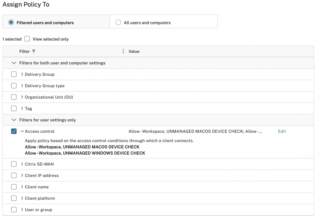 How to Apply Citrix Policies with Device Posture Service and SmartAccess