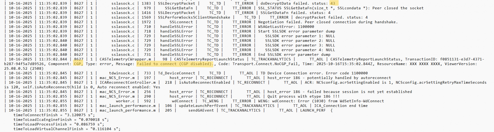 Mac Devices Fail to Connect through NetScaler Gateway - Session Reliability