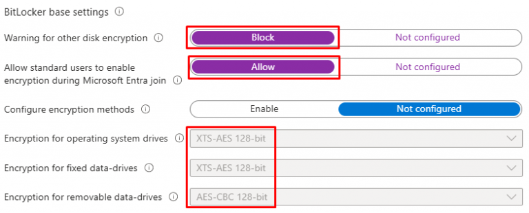 Microsoft Intune – BitLocker Configuration and Implementation