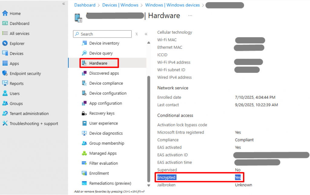 Microsoft Intune – BitLocker Configuration and Implementation