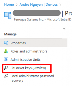 Microsoft Intune – BitLocker Configuration and Implementation